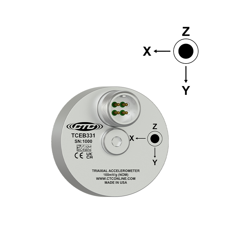 TCEB331 100 mV/g Triaxial Accelerometer | CTC