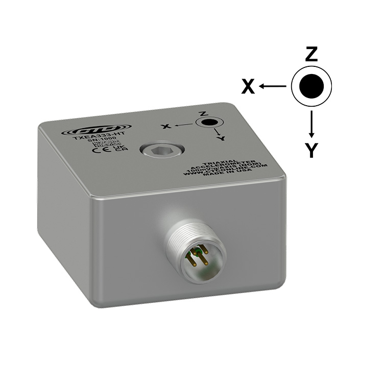 TXEA333-HT 100 mV/g Triaxial Accelerometer | CTC