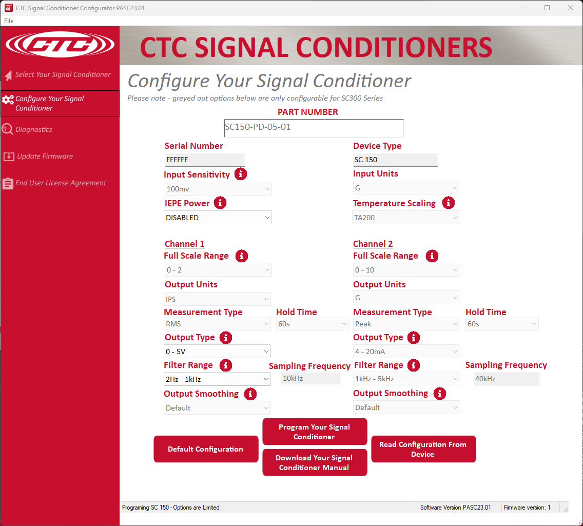 FREE Signal Conditioner Configuration Software